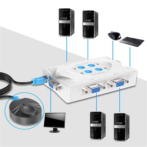 VGA KVM Switch In Out P MHz With Desktop Controller MT VIKI