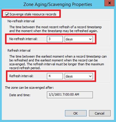 Configure Aging And Scavenging In Windows DNS Server