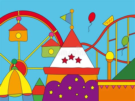 Amusement Park Clipart Stock Illustrations 2787 Amusement Park