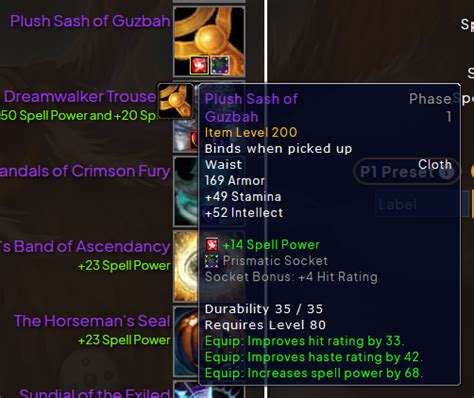 Plush Sash Of Guzbah Incorrectly Shows Two Available Sockets · Issue 1392 · Wowsimswotlk · Github