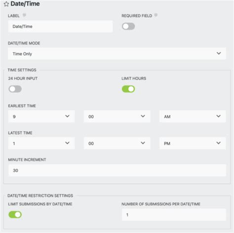 How To Restrict Options For The Date Time Field In WordPress Ninja Forms