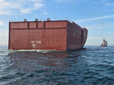 Bow Section Of French Navy Logistics Support Ship Lss Emile Bertin
