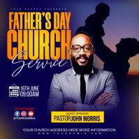 Fathers Day Church Flyer Template Postermywall