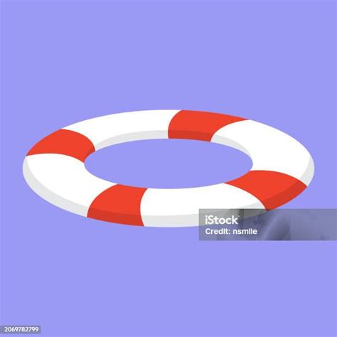 벡터 만화 벡터 일러스트 레이 션 고립 된 개체 여름 항목 생활 부표 3차원 형태에 대한 스톡 벡터 아트 및 기타 이미지 3차원 형태 구명 기구 구조 Istock