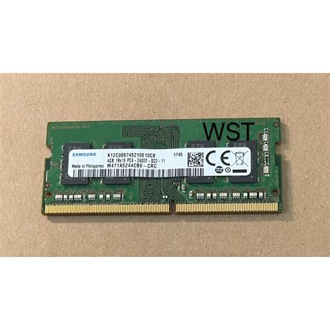 Ddr4 4g 4gb 1rx16 Pc4 2400 Nb 筆電 專用記憶體 原裝原廠 拆機良品 蝦皮購物