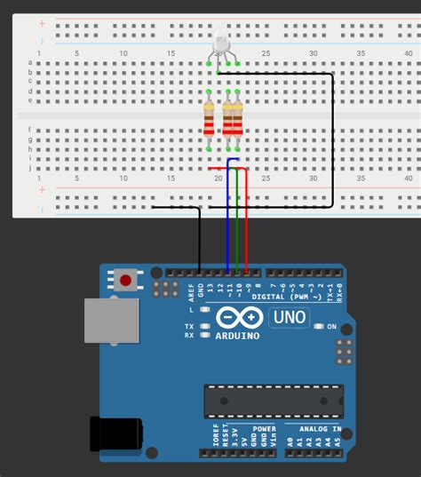 Led Efek Pelangi Arduino Uno Rgb Led Anakbisa
