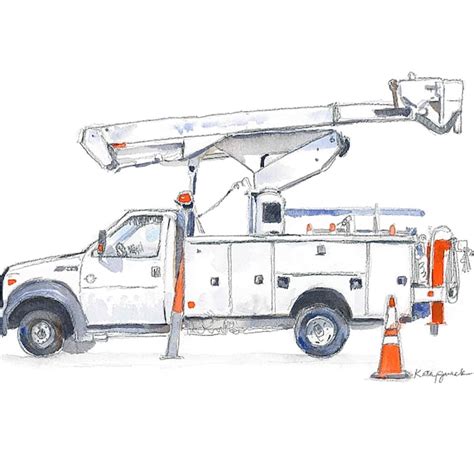 Bucket Truck Svg Etsy