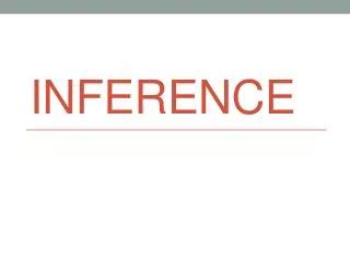 PPT Inference PowerPoint Presentation Free Download ID 2285883