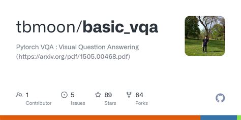 Github Tbmoonbasicvqa Pytorch Vqa Visual Question Answering