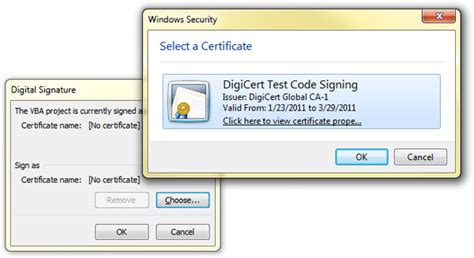 Microsoft Office Visual Basic Vba Code Signing