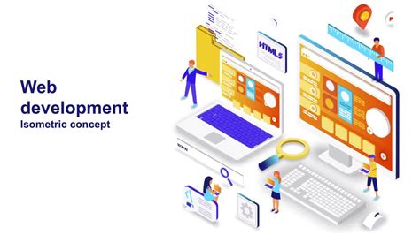 Web Development Isometric Concept After Effects Templates Motion Array