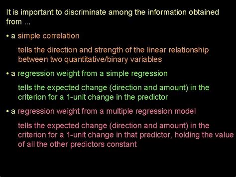 Bivariate Vs Multivariate Differences Between Correlations Simple Regression