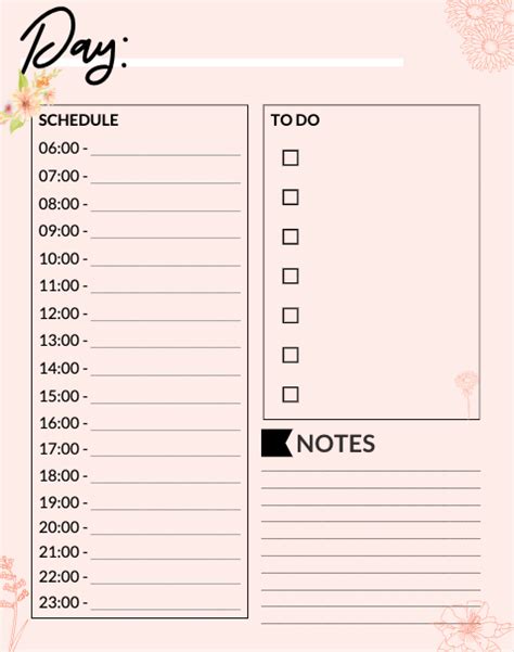 This Free Printable Daily Planner With Time Slots Will Make Life So