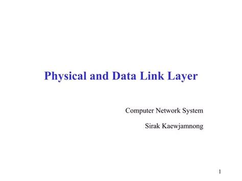 Ppt Physical And Data Link Layer Powerpoint Presentation Free