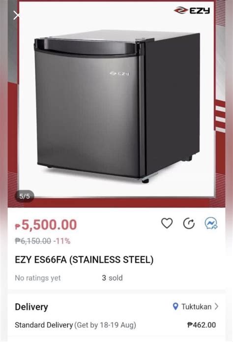 Ezy Mini Refrigerator Model Es66fa Tv And Home Appliances Kitchen