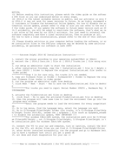 Delphi 20142 Instalacija Eng Pdf Bluetooth Component Object Model