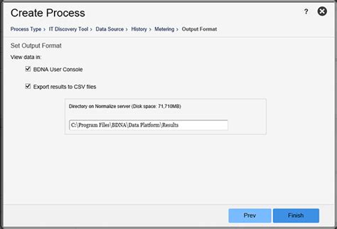 Setting Output Format