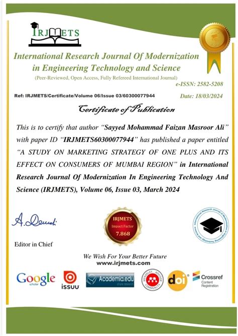 My Research Paper On Oneplus Marketing Strategy Sayyed Mohammad Faizan Posted On The Topic