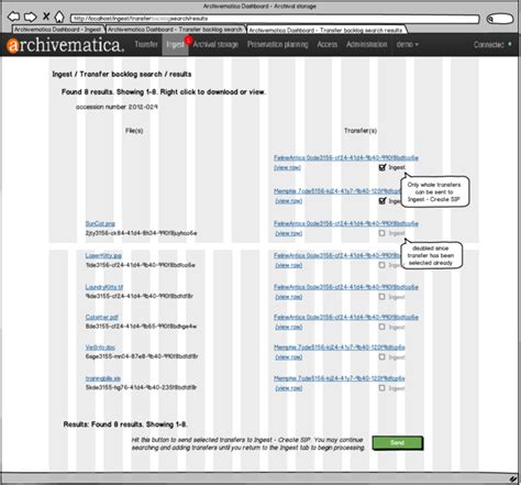 Transfer Backlog Requirements Archivematica