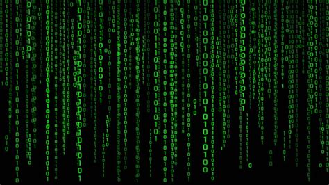 Premium Vector Digital Background Green Matrix Binary Computer Code Vector Illustration