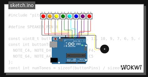 Mini Piano Wokwi Esp32 Stm32 Arduino Simulator