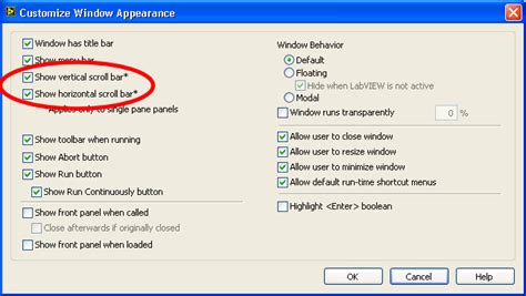 Front Panel Not Scrollable Ni Community
