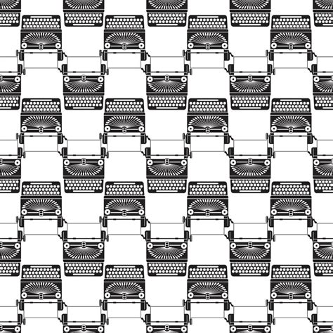 Retro Typewriter Pattern Seamless Vector 15880732 Vector Art At Vecteezy