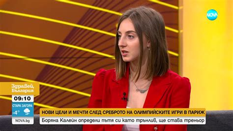 Новите цели и мечти на Боряна Калейн Пред Nova тя обяви че ще става треньор Vbox7