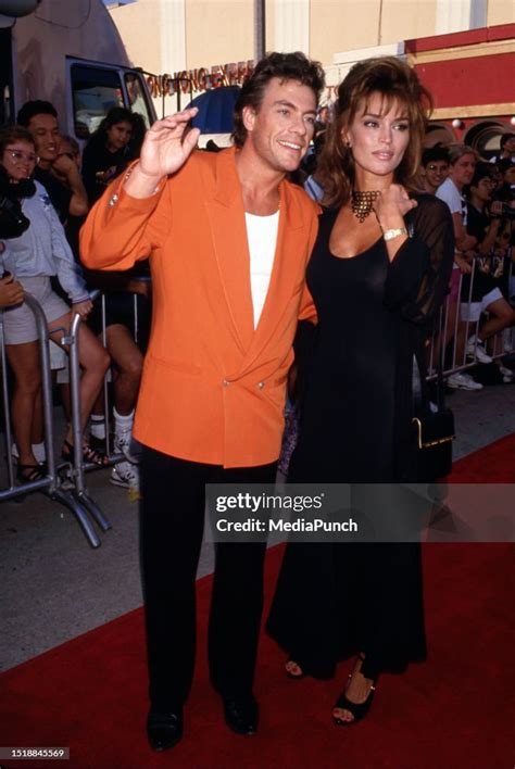 Jean Claude Van Damme And Darcy Lapier At The Last Action Hero