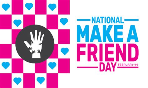 2월은 전국 친구 사귀기의 날 배경 템플릿입니다 배너 카드 포스터 및 소셜 미디어에 적합합니다 전문적인 모습을 위한 텍스트 비문과 고전적인 색상이 있는 벡터 디자인 2월에