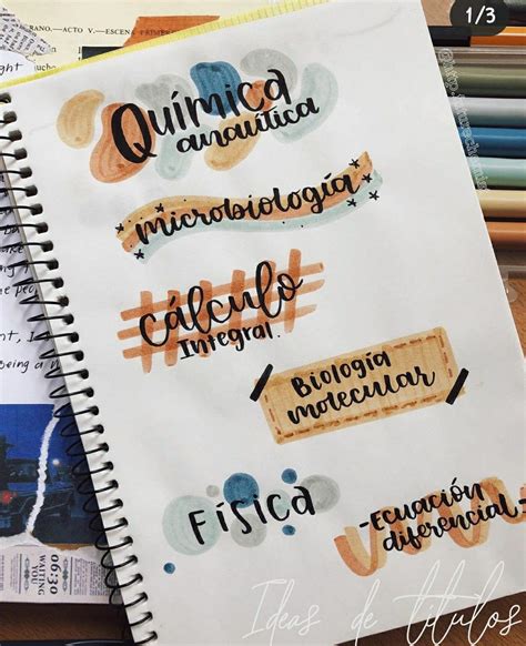 Descubre 36 Ideas De Titulos Aesthetic Y Titulos Bonitos Para Apuntes
