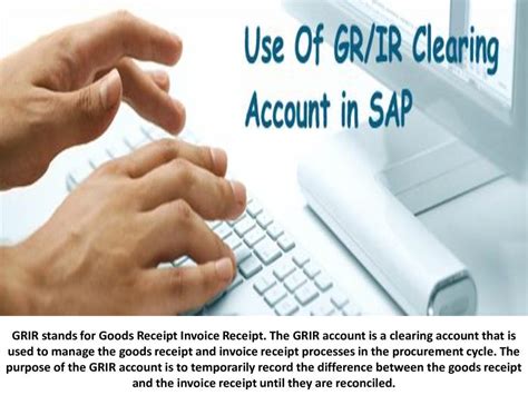 The Importance Of Gr Ir Account In Sap By Lucyleakey Medium