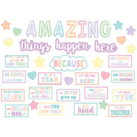Pastel Pop Classroom Rules Chart Inspiring Young Minds To Learn
