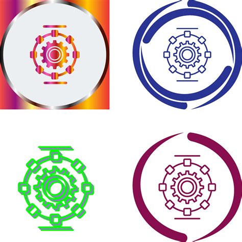 Automated Process Icon Design 45576912 Vector Art At Vecteezy