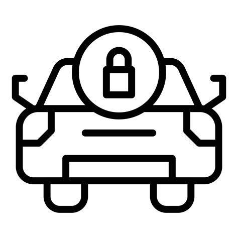 Car Keyless System Icon Outline Style 15901899 Vector Art At Vecteezy