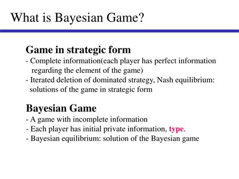 Ppt Bayesian Games Powerpoint Presentation Free Download Id991295