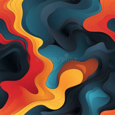 Colorful Abstract Background With Wavy Lines Stock Image Image Of Dark Pattern 294123867