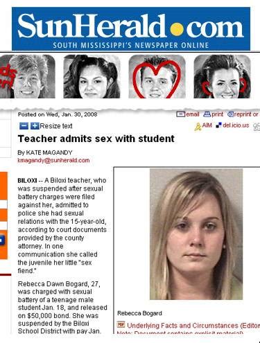 Professora confessa relação sexual com aluno de 15 anos e é presa nos EUA