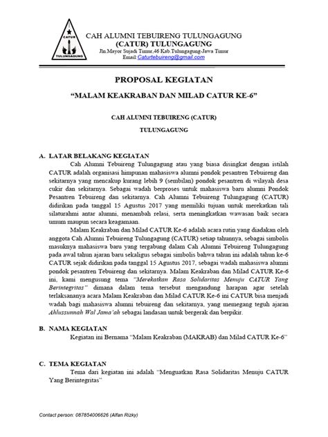 Hard File Proposal Makrab Pdf