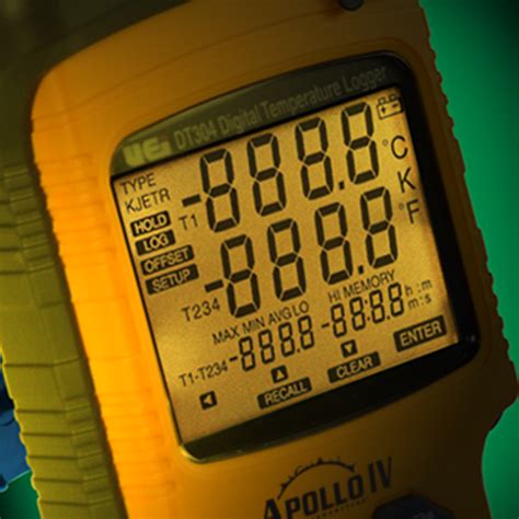 Quad Input Digital Thermometer Type K J And T C W Logging Software