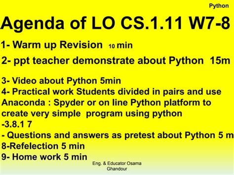 Python Week 7 8 2019 2020 For Grade 10 Ppt