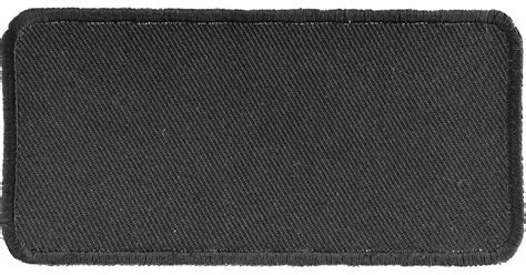 Black 4 Inch Rectangular Blank Patch Embroidered Patches By Ivamis Patches