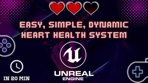 easy simple and dynamic hearts health system in unreal engine 5