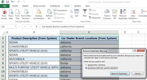 Remove Duplicates Function In Microsoft Excel Commerce Curve