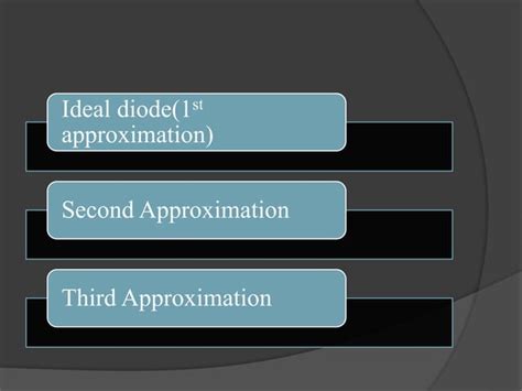 Diode And Its Approximation Pptx