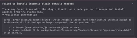 Insomnia Plugin Default Headers Is Deprecated On Npm Issue Kong Insomnia Github