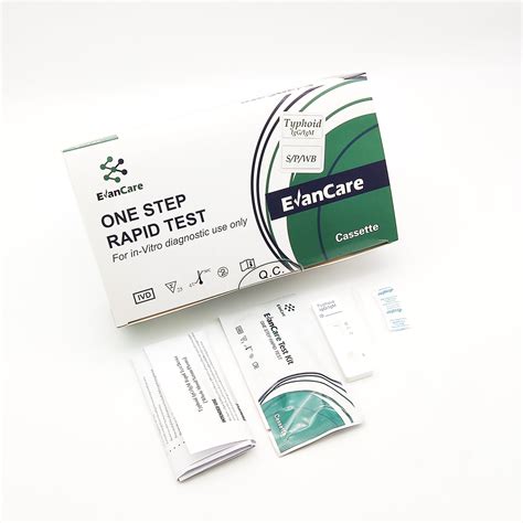 Evancare High Quality 99 Accuracy Typhoid Test Cassette Typhoid Fever