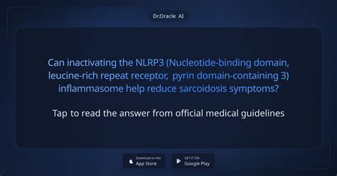 Can Inactivating The Nlrp3 Nucleotide Binding Domain Leucine Rich
