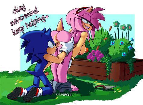 Rule 34 Abstract Background Amy Rose Anthro Balls Bent Over Big Breasts Blush Breasts Clothing