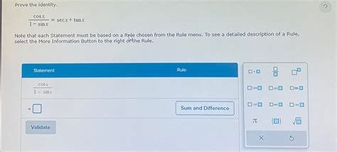 Solved Prove The Identity Cosx Sinx Secx TanxNote That Each Chegg Com